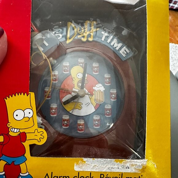 Other | New In Box202 The Simpsons Its Duff Time Alarm Clock Homer ...